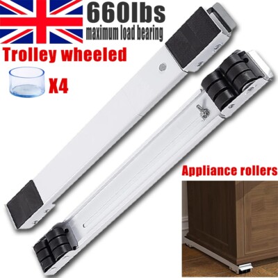 Heavy Duty Fridge Freezer Appliance Rollers Trolley Wheeled Premium ...