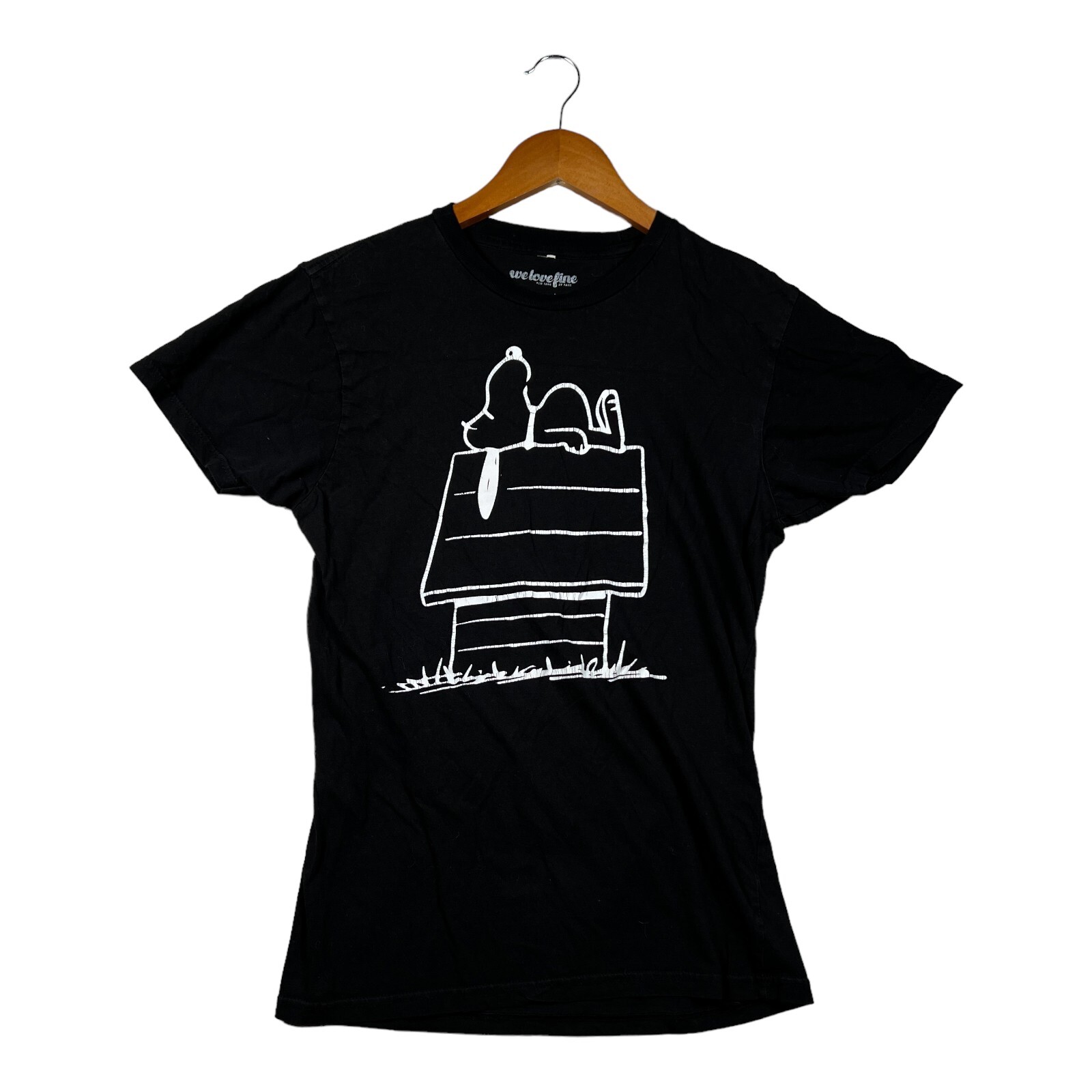 Peanuts We Love Fine Snoopy Dog House Tee T Shirt Bla… - Gem