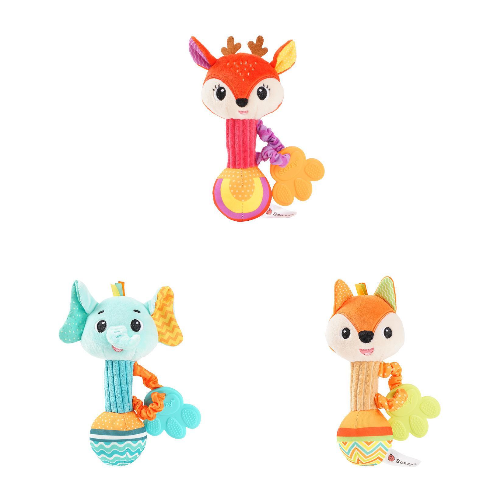 Sozzy Baby Rattle Hand Grasp Stick Toy For Parent-child Bonding And ...