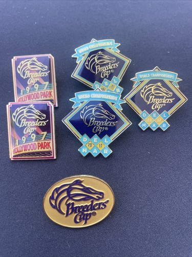 BREEDERS CUP PINS (Lot of 6) 1997 Hollywood Park, 2017 Del Mar, & More ...
