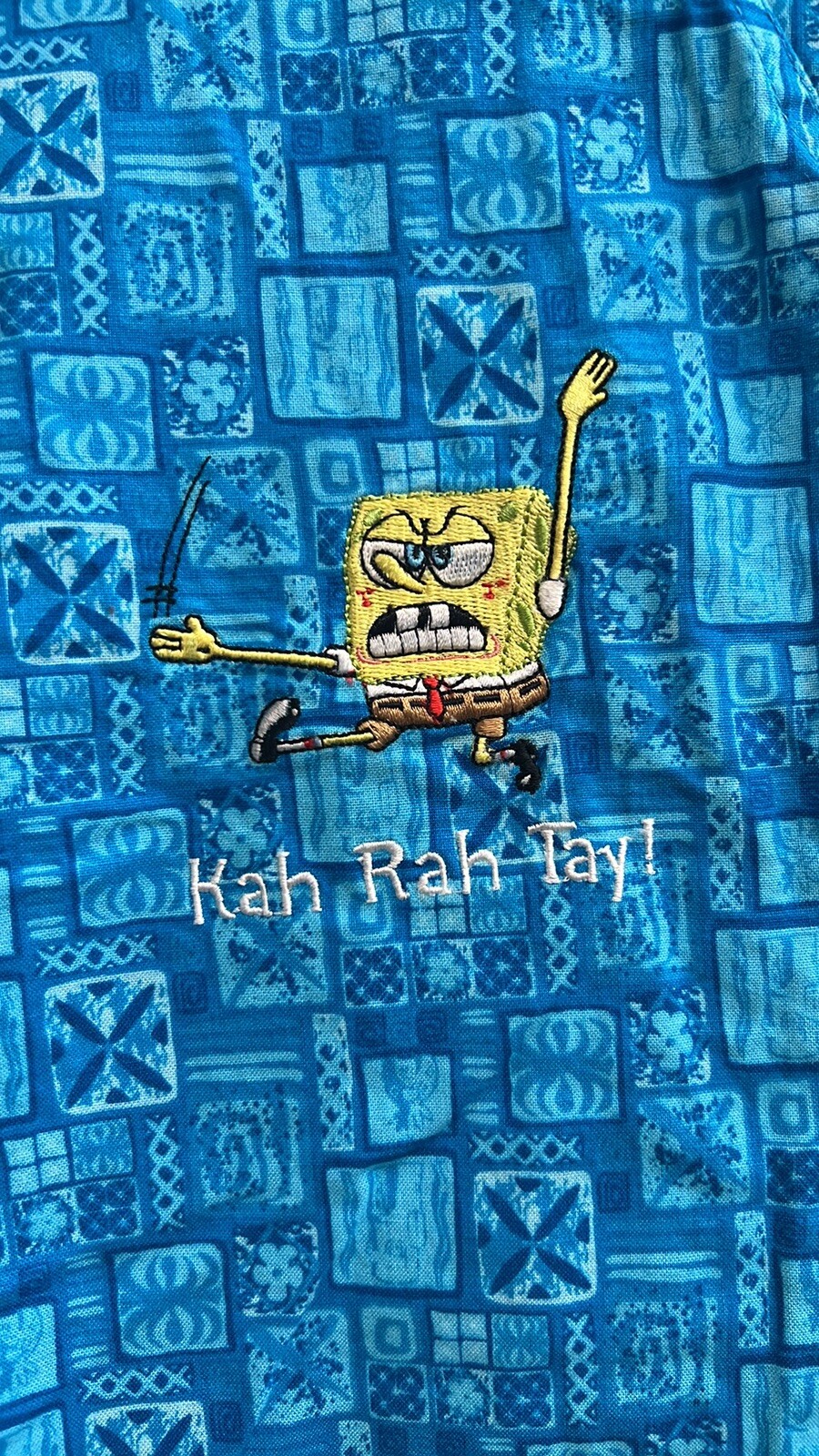 Nickelodeon SpongeBob XS scrub bottoms Aqua - Gem