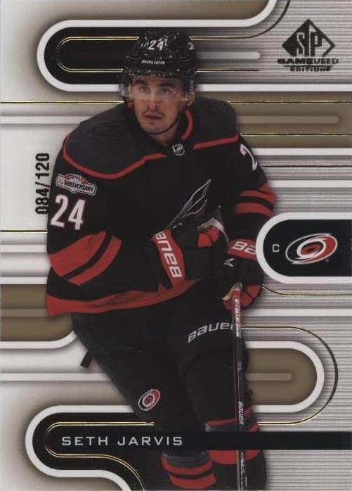 2022-23 Upper Deck SP Game Used - Seth Jarvis #37 Gold /120 for sale ...