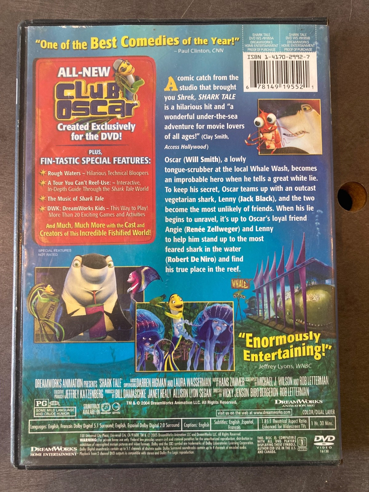 Shark Tale (Widescreen Edition) DVD | eBay