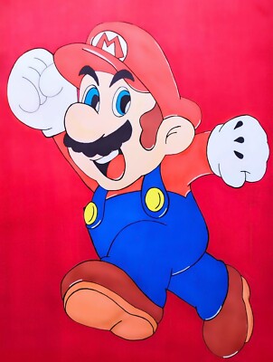 🎇 Super Mario Bros. Nintendo Switch Mario Sketch Card Drawing ACEO Art ...