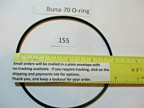 155 O-ring. 4" ID x 4-3/16" OD x 3/32" thick. Buna-70. Quan 1. | eBay
