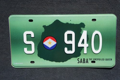 2011 SABA Island License Plate # 940 - CARIBBEAN - Volcano | eBay