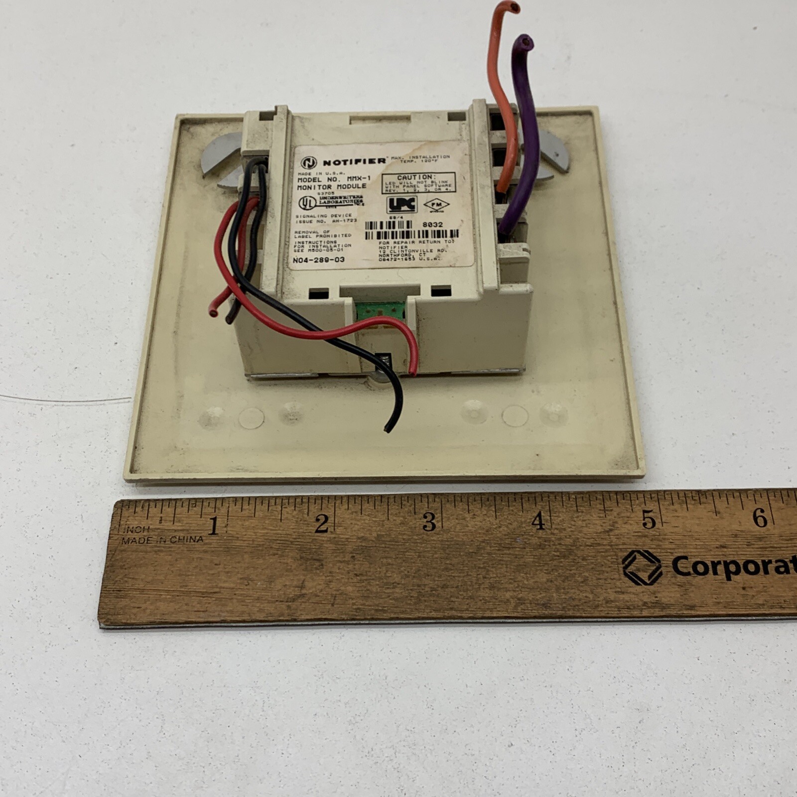 Notifier MMX-1 Intelligent Addressable Monitor Module with Cover | eBay