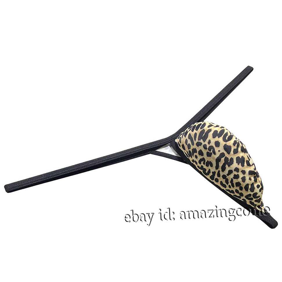 Men Leopard Mini Bikini T-Back Tear Drop String Thong Underwear ...