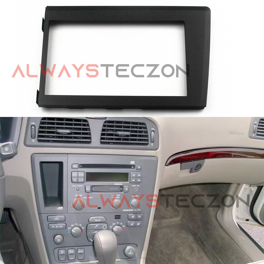 Car Stereo Radio Fascia Dash Frame Trim 2DIN For Volvo XC70 V70 S60 ...