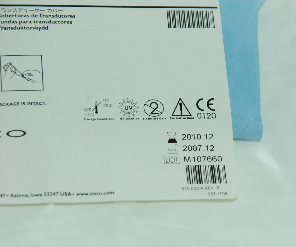 CIVCO 610-002 CIV-Flex™ Transducer Cover For Philips *EXPIRED 12.2010 ...