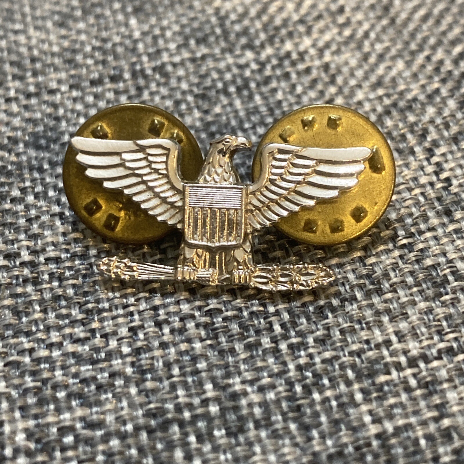 Military US Officers Colonel Rank Pin Badges US Eagles Insignia 1" x .5 ...