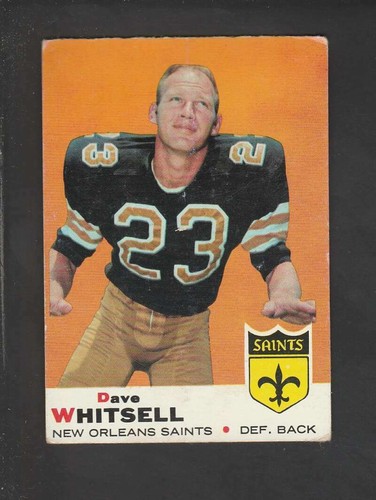 1969 Topps #14 Dave Whitsell VG/VGEX Saints 159021 | eBay