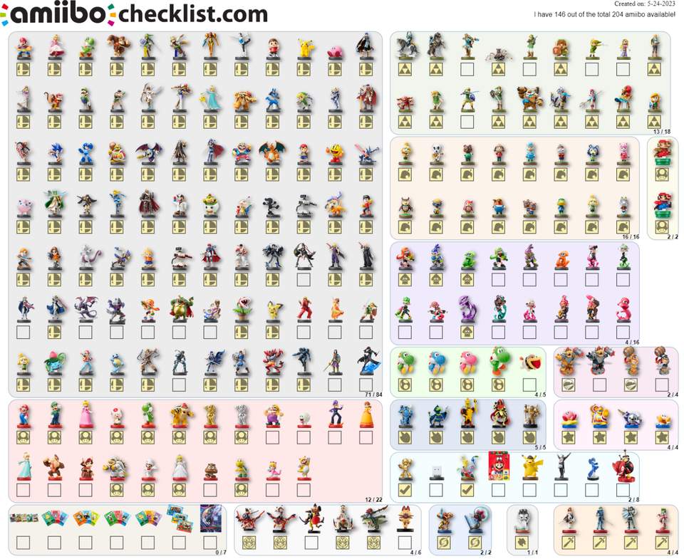 Huge NEW Nintendo Amiibo Collection Lot 146 Figures | eBay