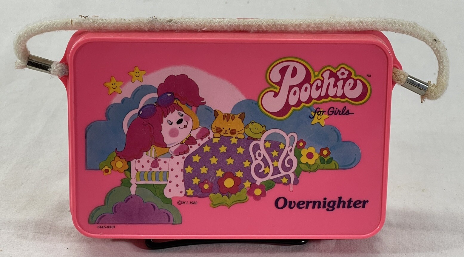 Vintage 1982 Poochie For Girls Overnighter Pink Plastic Box Purse Case ...