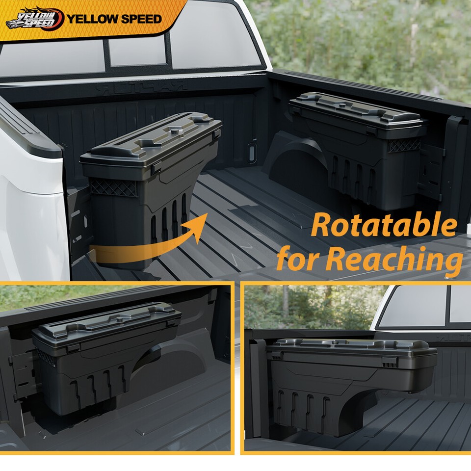 Fit For Ford F150 1997-2014 Truck Bed Swing Storage Case Tool box Left ...