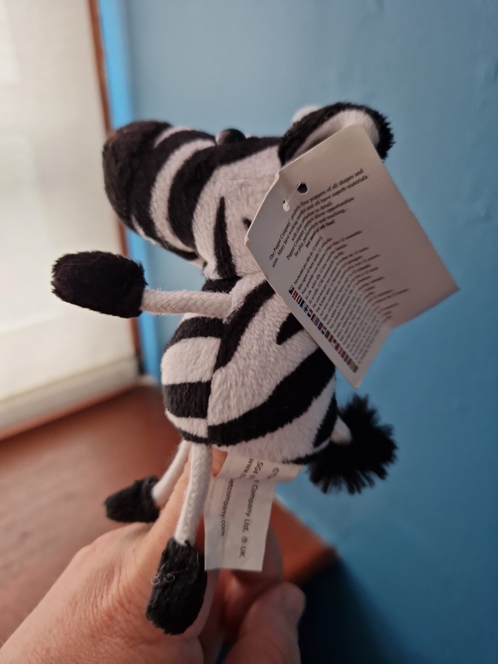The Puppet Company Zebra Finger Puppet Zebras Finger Puppets Zoo animal ...