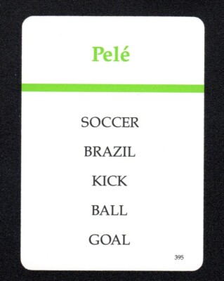 Pele Brazilian Soccer Legend - Vintage 1991 Milton Bradley Game Card ...