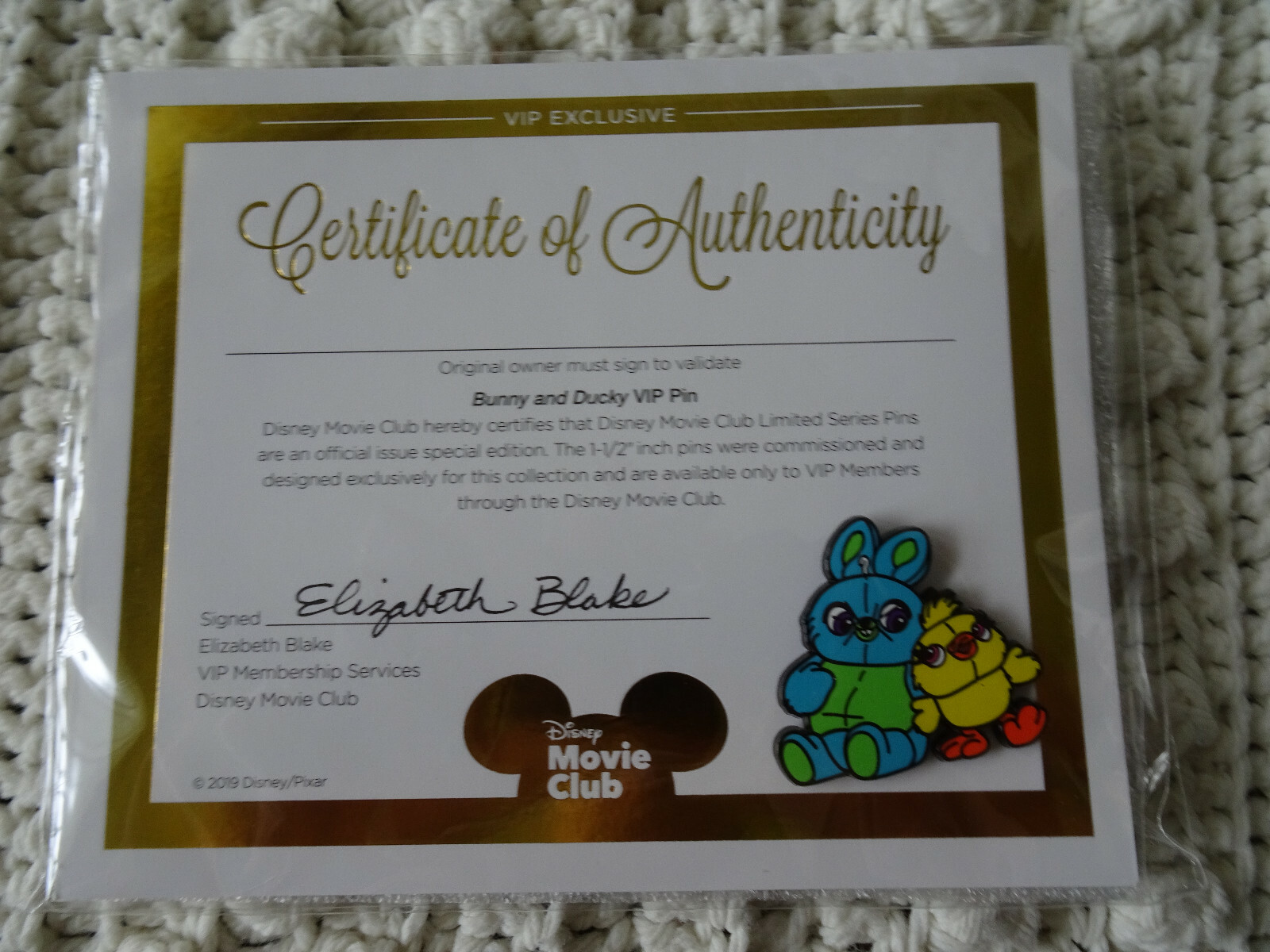 Disney Movie Club VIP pin w/COA you choose | eBay