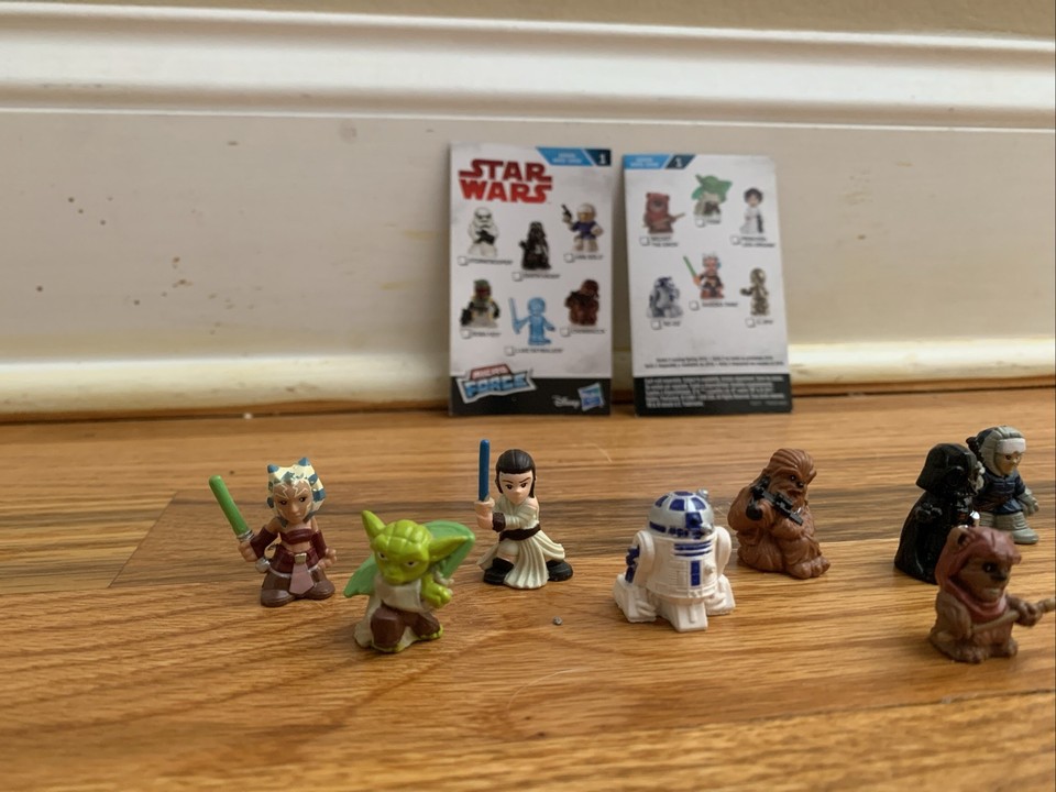 Star Wars Micro Force Series 1 Loose Lot Of 12: Holo Luke, Ahsoka, R2 ...