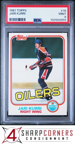 1981 TOPPS #18 JARI KURRI RC OILERS HOF PSA 9 | eBay