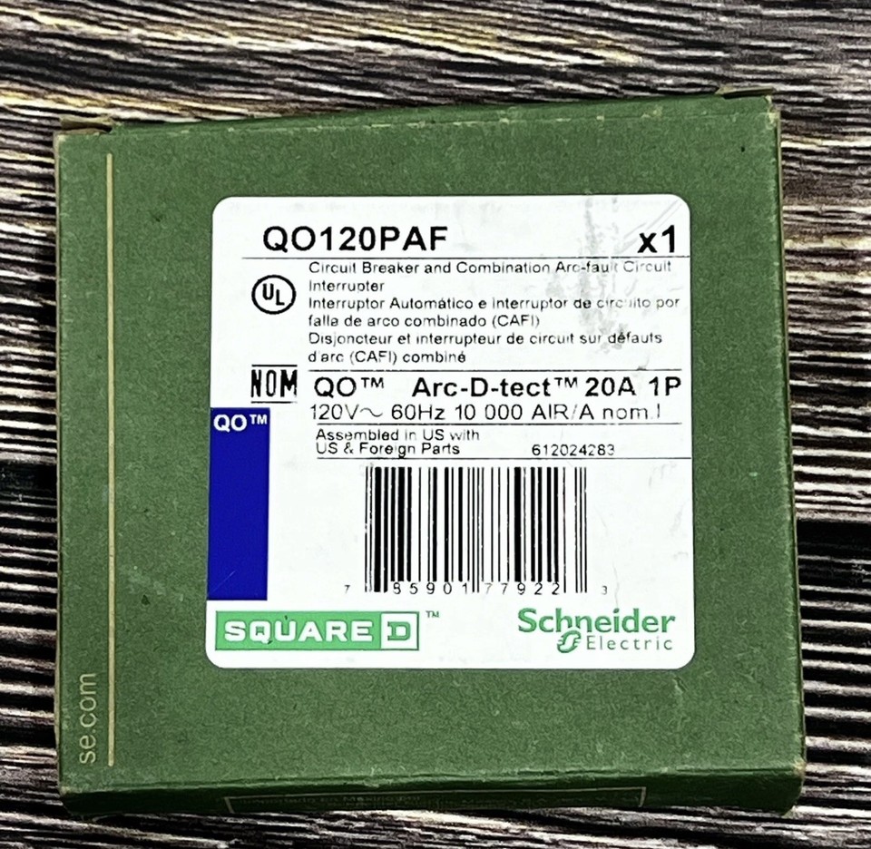 New Square D QO120PAF 120V 20A 1-Pole Circuit Breaker | eBay