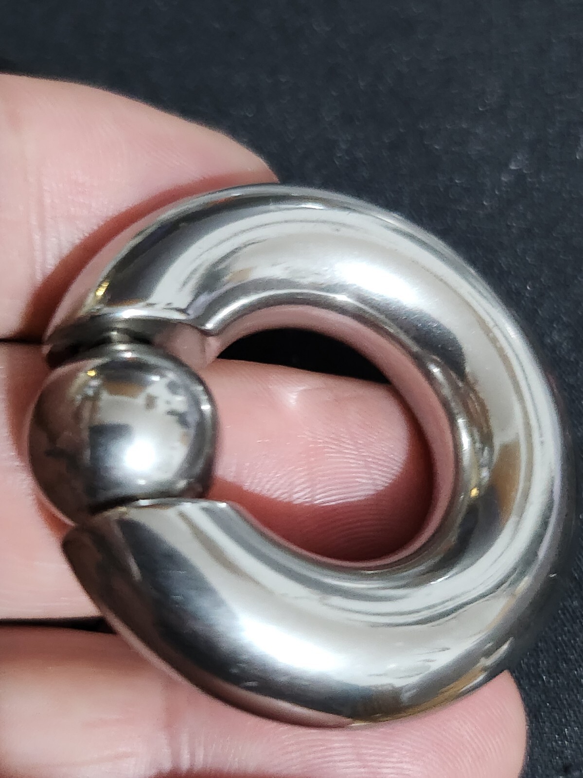 Prince Albert Easy Fit Heavy 43mm BCR Ring 0000g (12mm) 14mm Ball ...