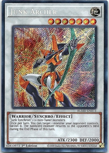 Yugioh Junk Archer Secret Rare BLMR-EN073 1st Ed Near Mint | eBay