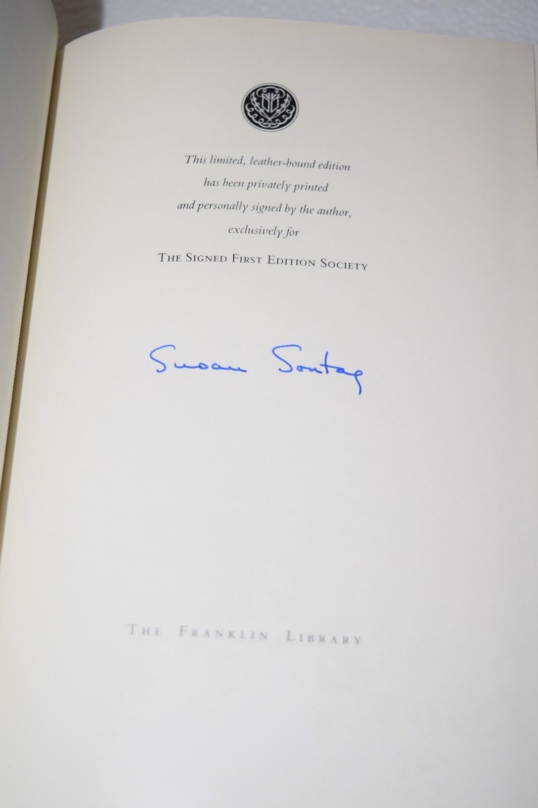 The Volcano Lover by Susan Sontag - The Franklin Library- Signed First ...