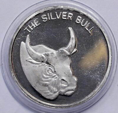 1oz .999 Silver American The Silver Bull #1039 | eBay