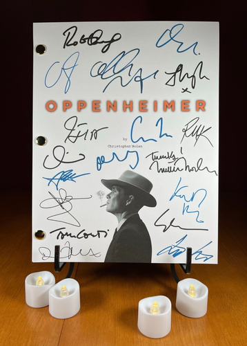 Oppenheimer Script Signed- Autograph Reprints- 197 Pages- Oppenheimer ...