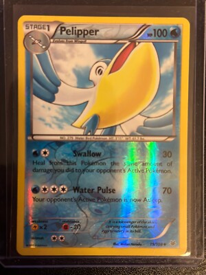 Pokemon TCG PELIPPER 19/108 - XY Roaring Skies - Rev Holo | eBay