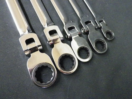 Snap-on Tools USA Metric 5pc Double Flex Ratcheting Wrench Set XFRM705 ...