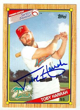 Toby Harrah autographed baseball card 1989 Topps Senior League #58 | eBay