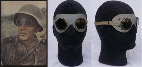 Rare Original WWII German Goggles Driving Motorcycle Aviator Pilot ...