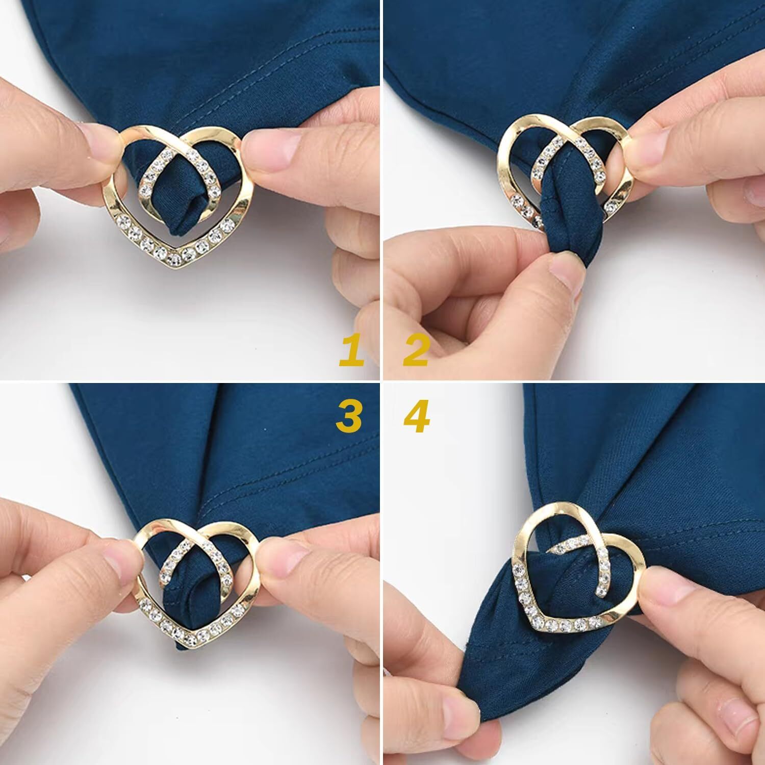 20 Pcs Scarf Ring And Slides For Scarves, Scarf Rings Clip Pin T Shirt ...