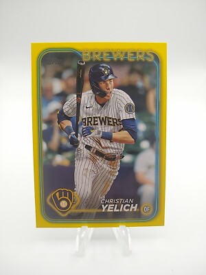 2024 Topps Yellow Christian Yelich #145 Baseball Card | eBay