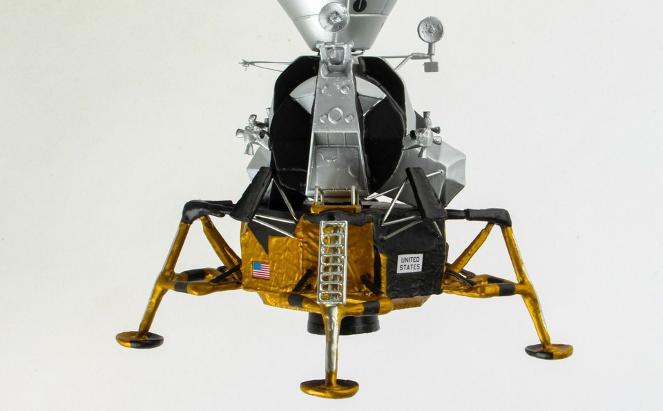 NASA Apollo Command Service LEM Lunar Module Desk Display Space 1/48 SC ...