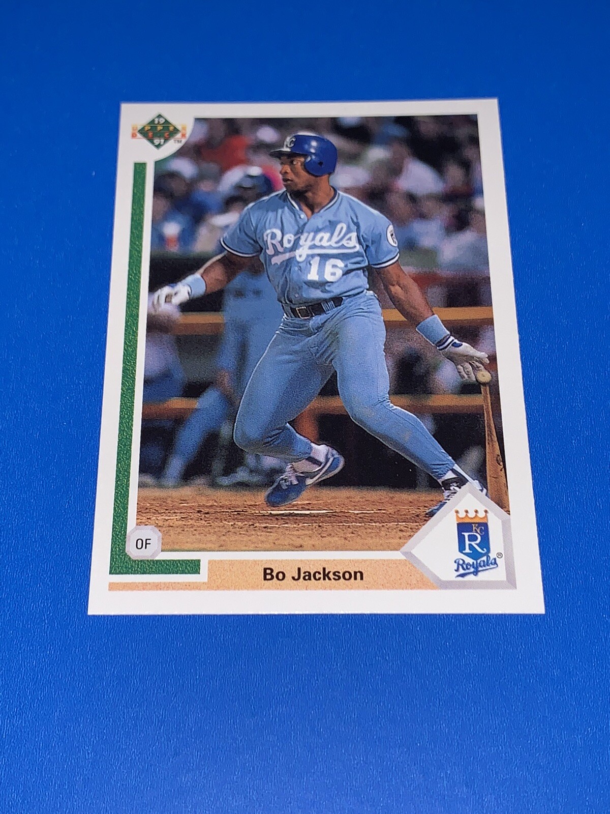1991 Upper Deck Bo Jackson Baseball Card #545 Kansas City Royals Set ...