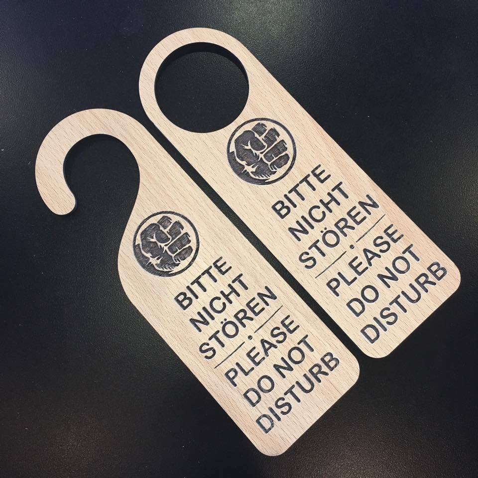 DO NOT DISTURB HANGING DOOR SIGN Hotels Office B & B Clean My Room ...