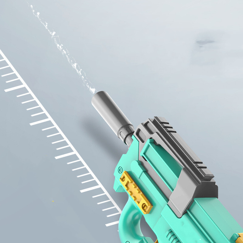 New P90 Electric Water Gun High-Tech Kids Toys Outdoor Beach Pool Large ...