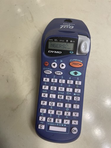 Dymo LETRA TAG 2000 HANDHELD LABEL MAKER W TAPE, PURPLE - WORKS! | eBay