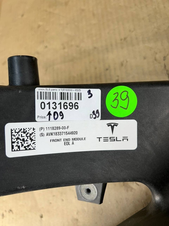 17-20 Tesla Model 3 Front End Module Radiator Core Carrier Support ...