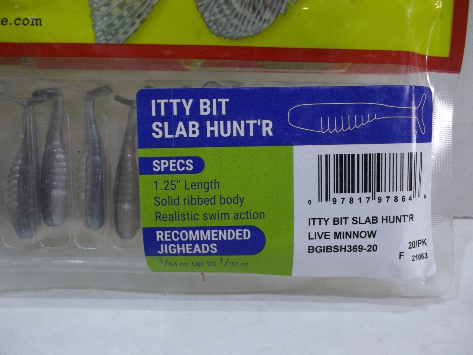 Bobby Garland Crappie Baits Itty Bit Slab Hunter 1.25" Choose your ...