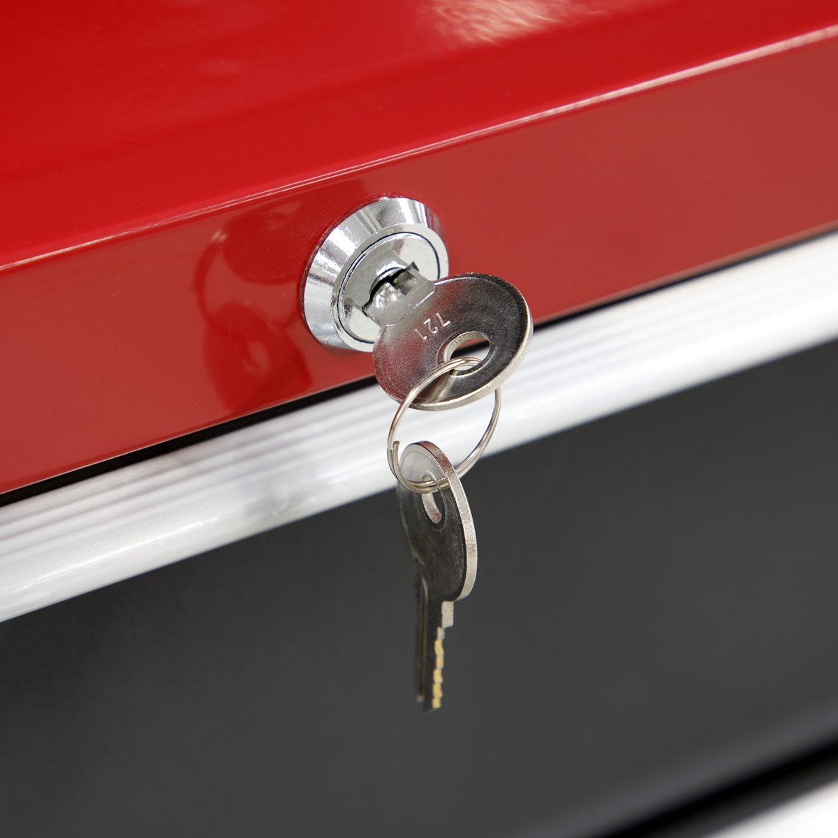 Roll cab 5 Drawer with Ball Bearing Slides Red/Grey Sealey AP22505BB ...