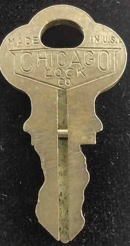 Vintage Key Chicago Lock Co 2387 Appx 1.5" Made In USA Locks CHOOSE ...