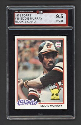 1978 TOPPS #36 EDDIE MURRAY ROOKIE CARD KSA 9.5 NEAR GEM MINT | eBay