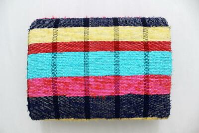4X6 Handmade High Quality Hand Woven Chindi Rag Rug Floor Carpet Boho ...