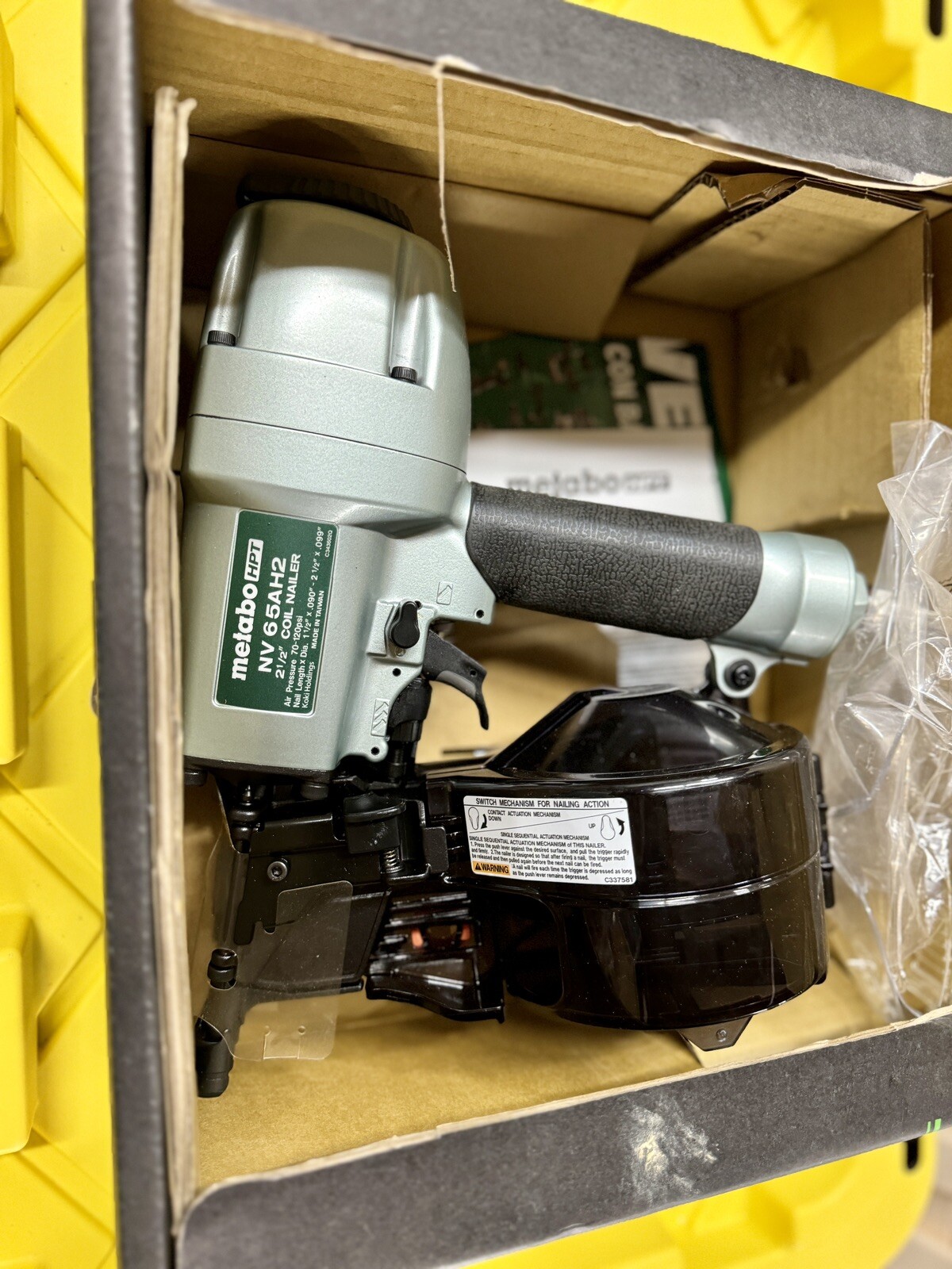 Metabo HPT NV65AH2 2-1/2 inch Coil Nailer for sale online | eBay