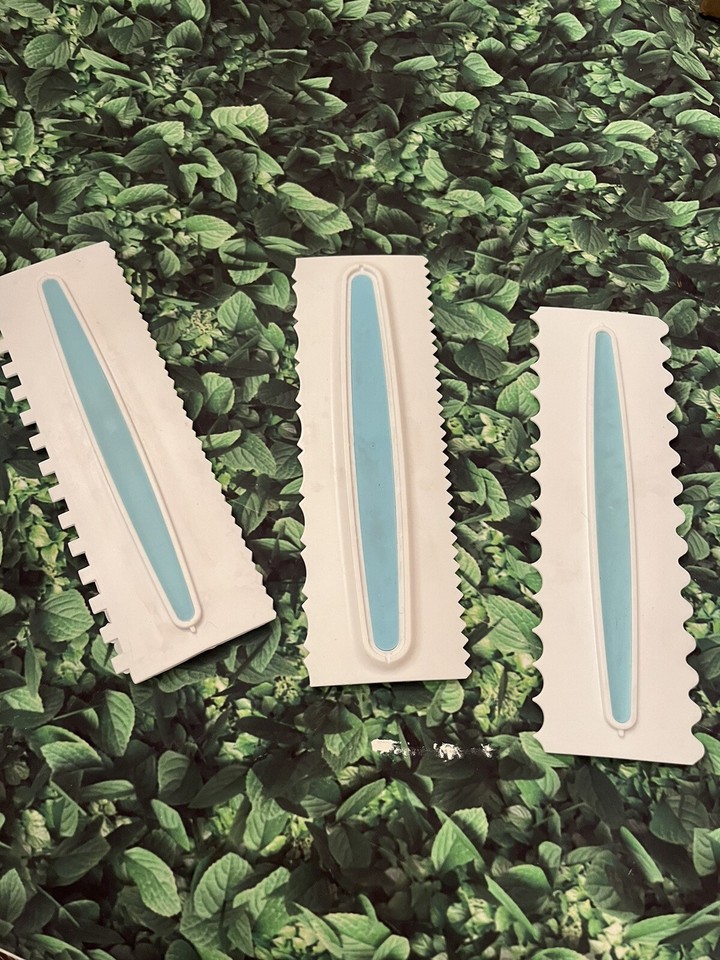 ATECO PLASTIC SILICONE CAKE COMBS (3) | eBay