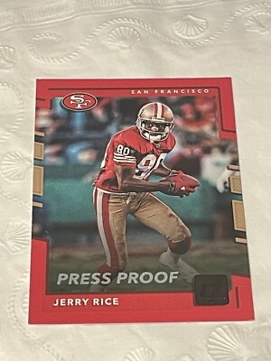 2017 Panini Donruss Press Proof Red Jerry Rice #272 HOF (PWE) | eBay